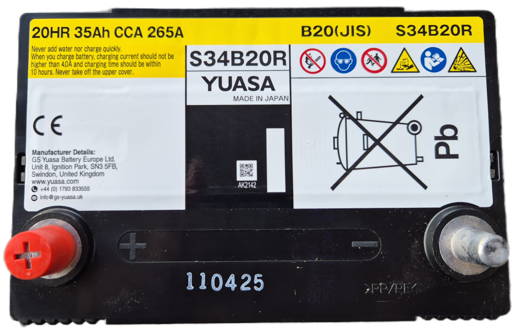 Akumulator Yuasa AGM 12V-35Ah ASIA L+ (HJ-S34B20R) | Top Start